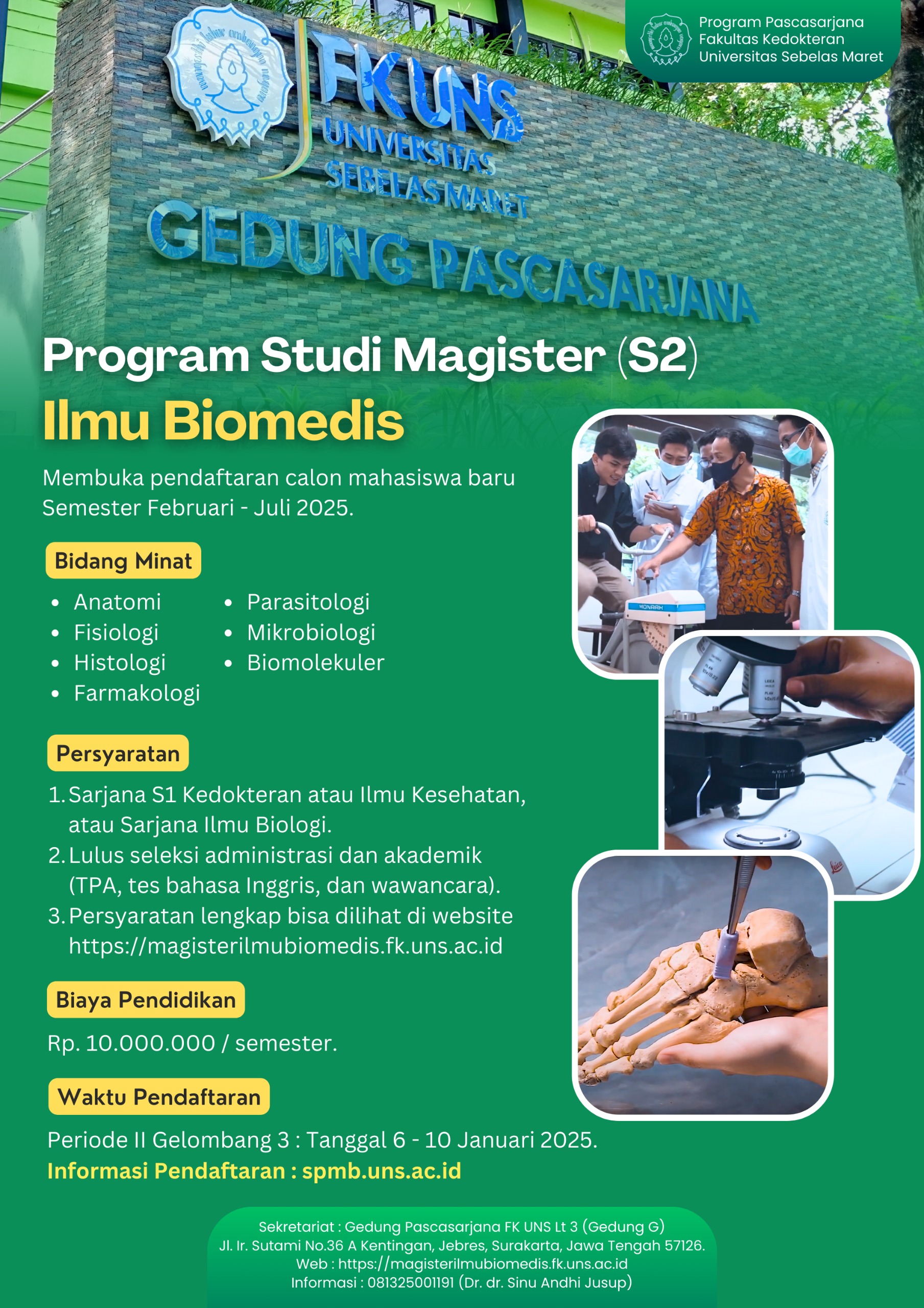 Magister Biomedis Fakultas Kedokteran UNS